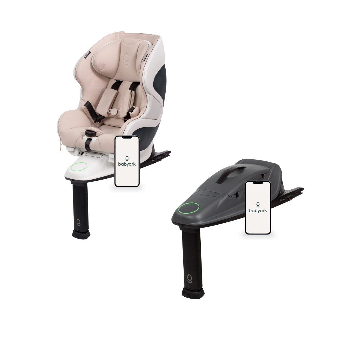 Smart Bases Bundle | App-Connected Car Seat, Extra Base | babyark